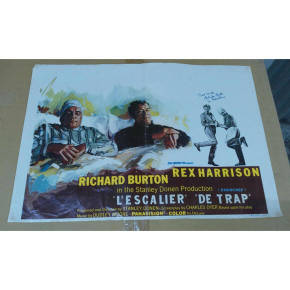 Other | Vintage 1969 Staircase Movie Poster Richard Burton Rex Harrison ...